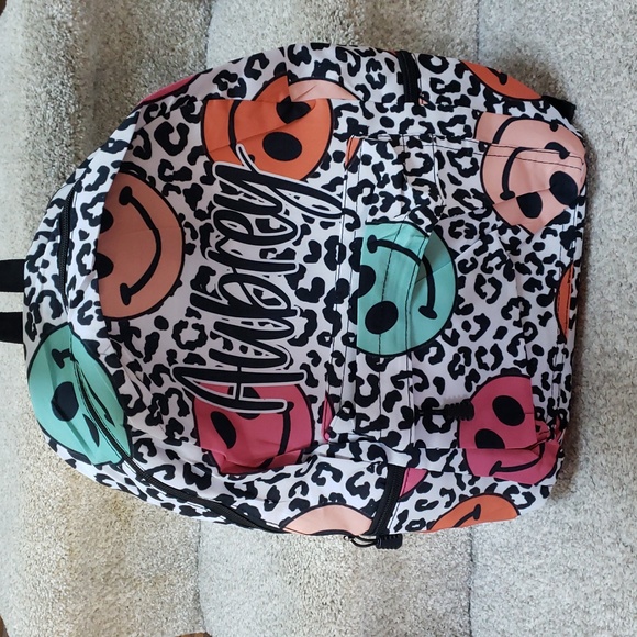 Accessories | Smiley Face Kids Backpack Multicolor Personalized With ...